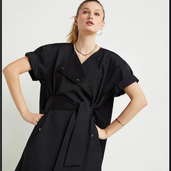 Gstq | Jackets & Coats | Convertible Belted Trench By Gstq Nwt | Poshmark
